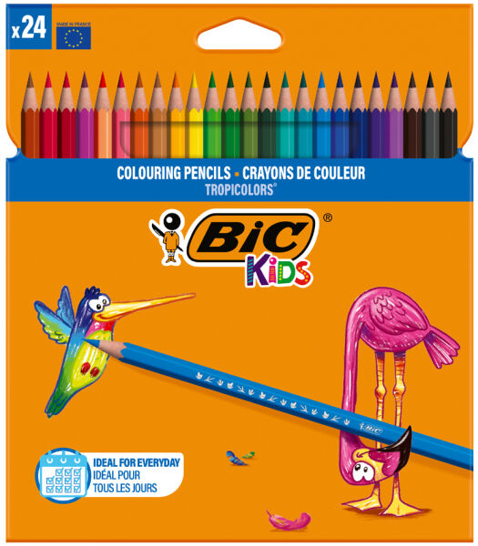 BIC KIDS Crayons de couleur Tropicolors 2, étui en carton - Achat/Vente ...