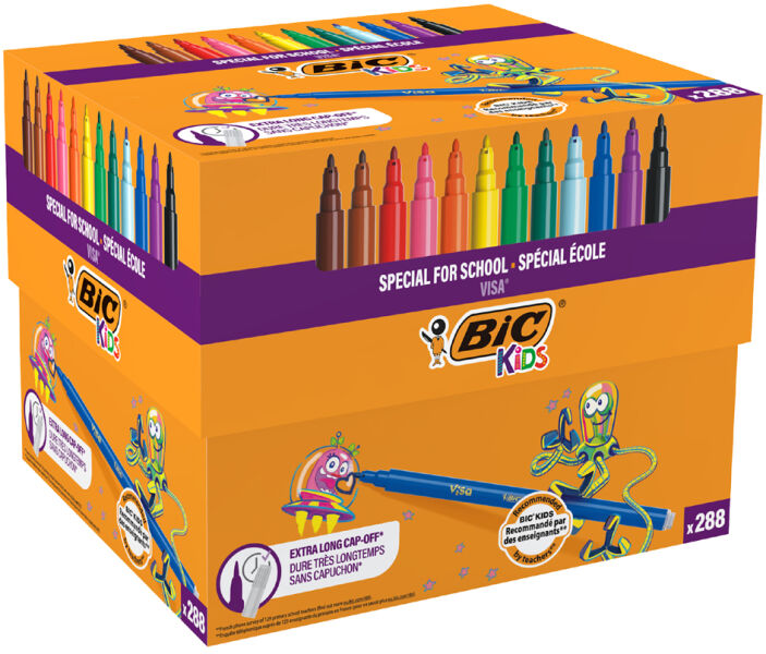 BIC KIDS Feutre Visa, Class Pack de 288 pièces - Achat/Vente BIC 5103579